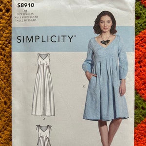 2020 Simplicity Sewing Pattern S8910 Misses' Dress With Length & Sleeve ...