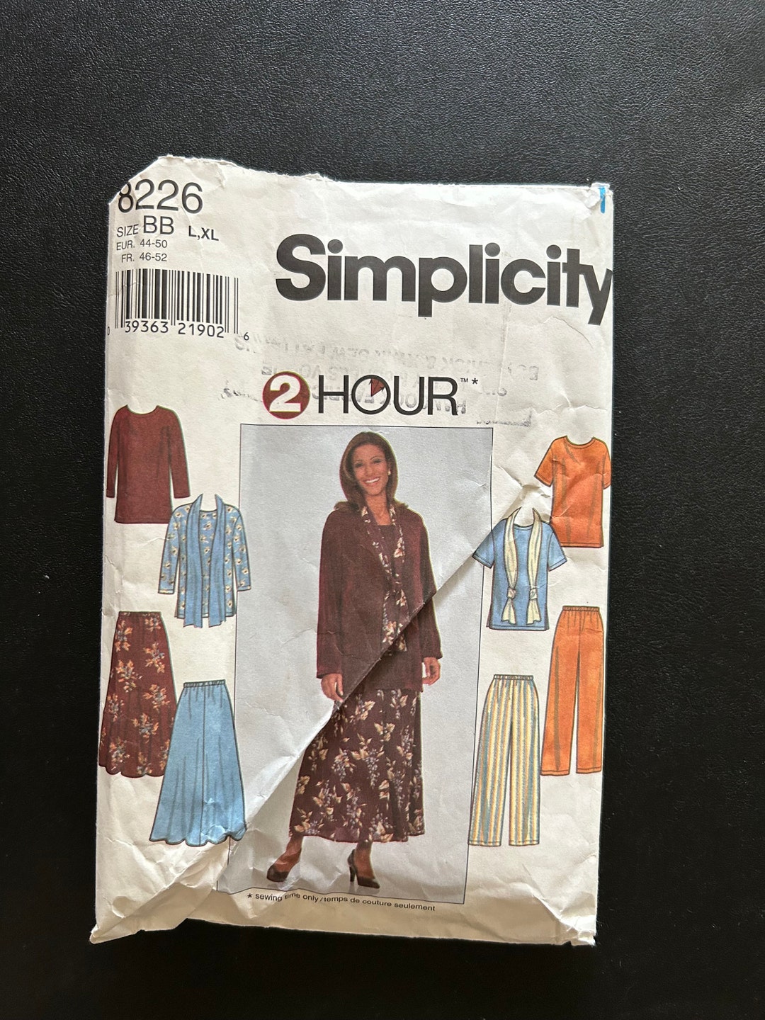 Vintage 1998 Simplicity 2 Hour Sewing Pattern 8226 Misses' - Etsy