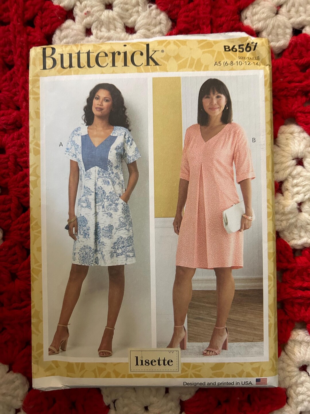 2021 Butterick Sewing Pattern B6567 Misses' Slip on Dress Size 8-10-12 ...