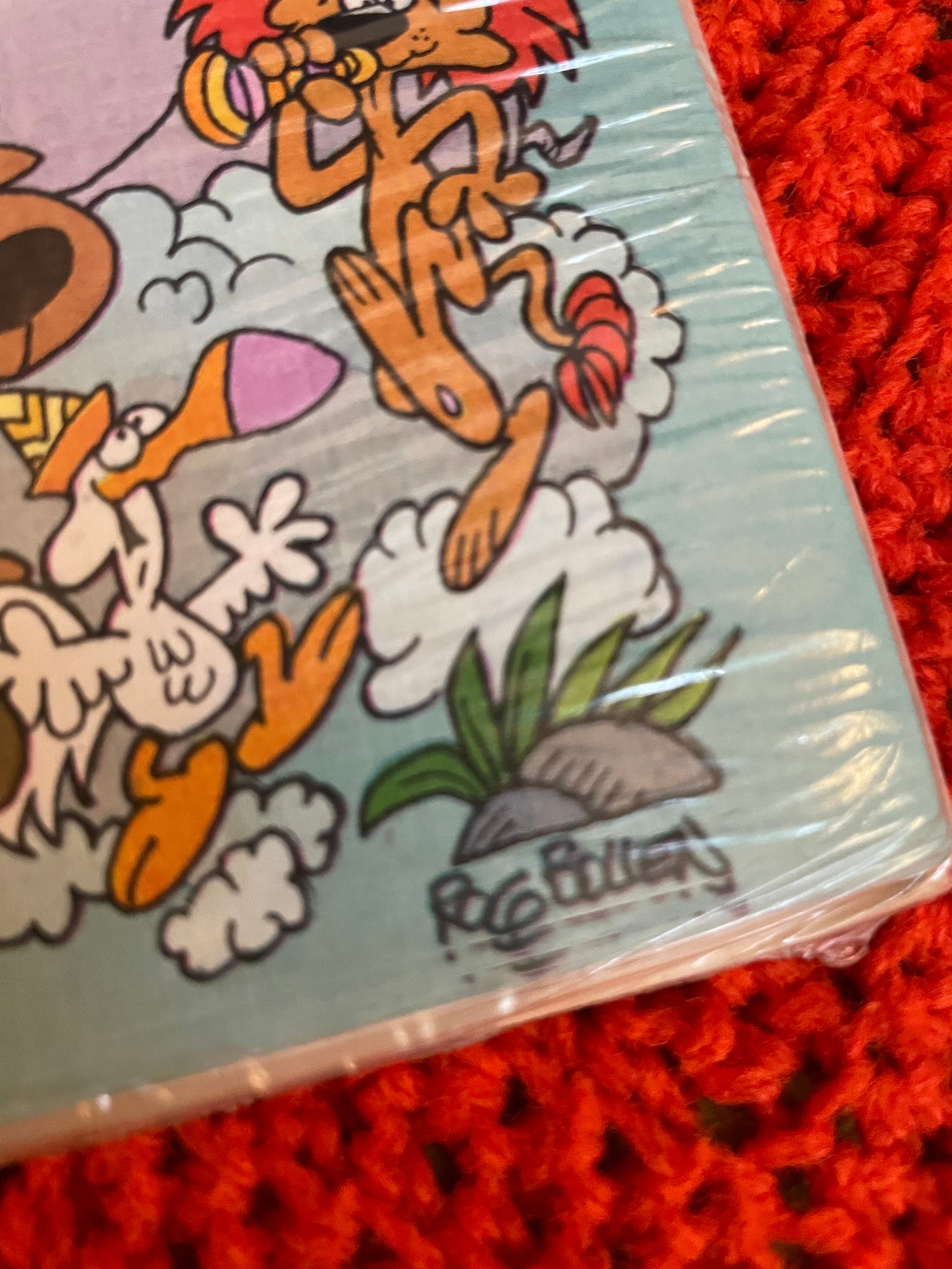 Vintage 1970's Rog Bollen ANIMAL CRACKERS Comic Strip Party Invitations ...