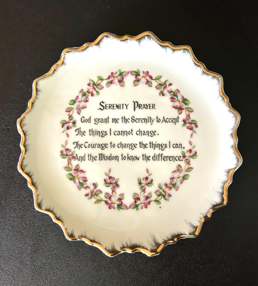 Vintage 1960's SERENITY PRAYER Decorative Novelty Plate Made in Japan ...