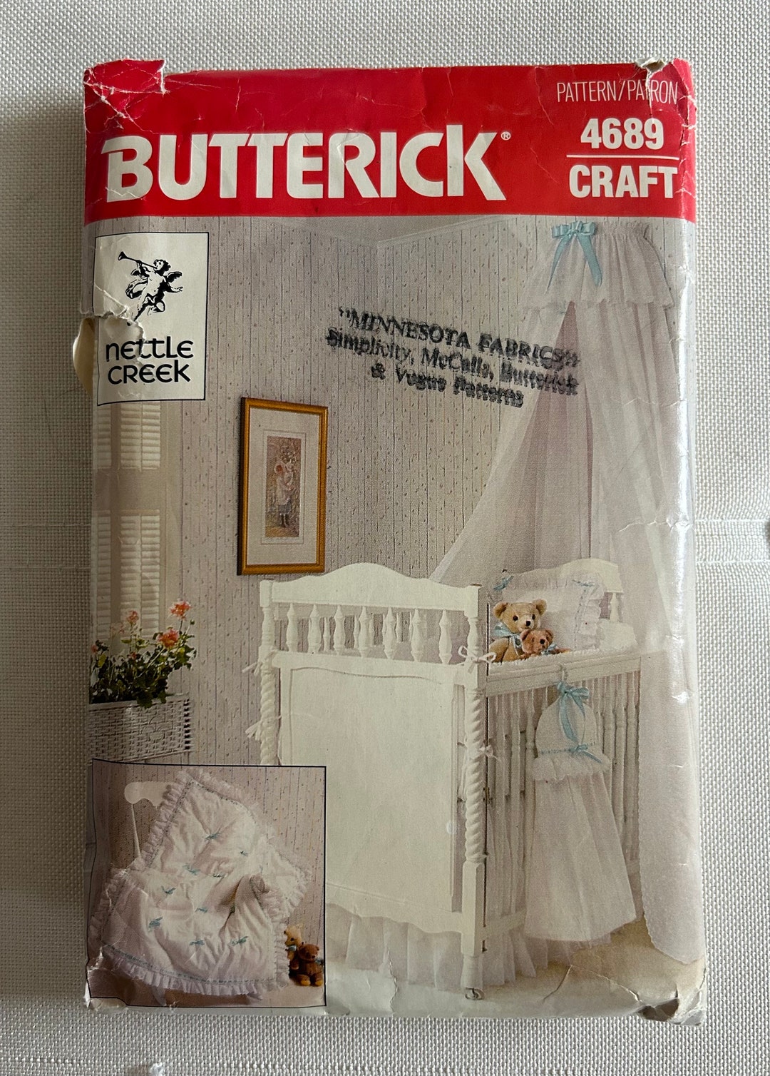 Vintage Butterick Craft Sewing Pattern 4689 Nettle Creek Baby Nursery ...