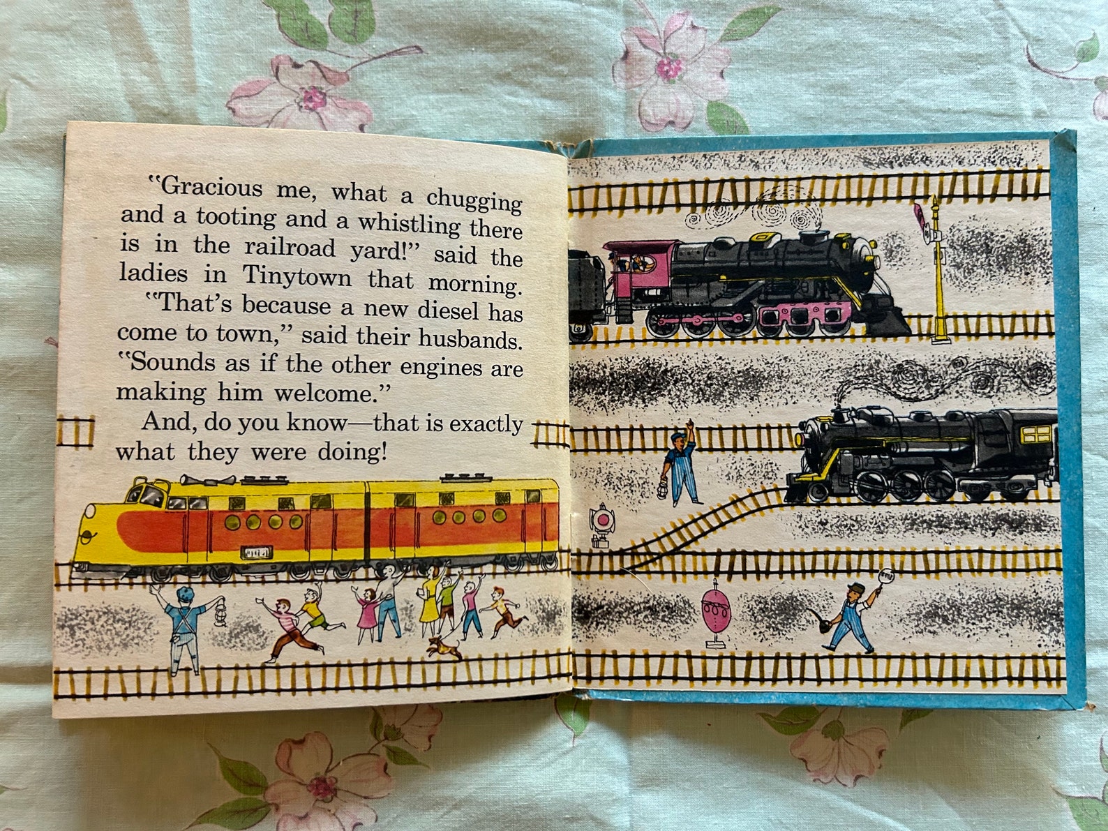 Vintage 1958 "roundabout Train" Whitman Tell-a-tale Books Children's ...