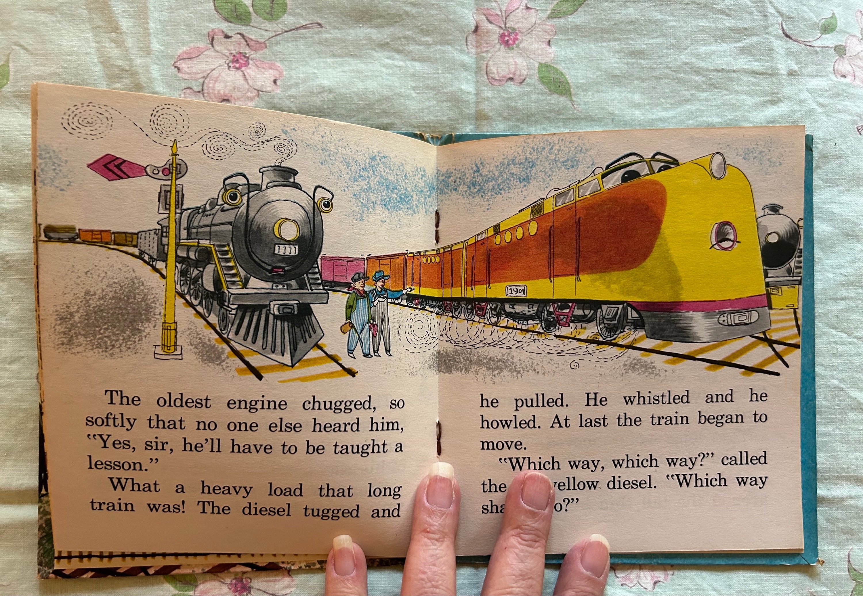 Vintage 1958 "roundabout Train" Whitman Tell-a-tale Books Children's ...