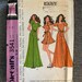 Vintage 1970 Simplicity Sewing Pattern 9099 Misses' Mini, Midi or Maxi ...