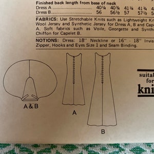 Vintage 1970's Very Easy Vogue Pattern 9063 Misses' Sleeveless Evening ...