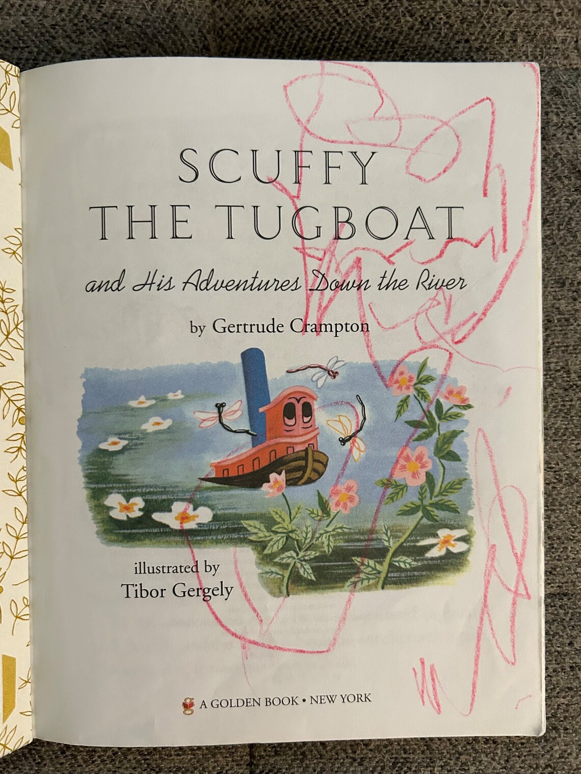 Vintage 2001 Scuffy the Tugboat Little Golden Book Classic - Etsy