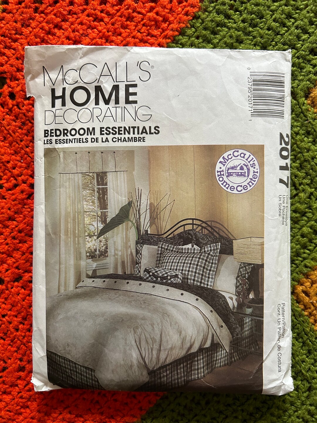 Vintage 1999 Mccall's Home Decorating Sewing Pattern 2017 Bedroom ...