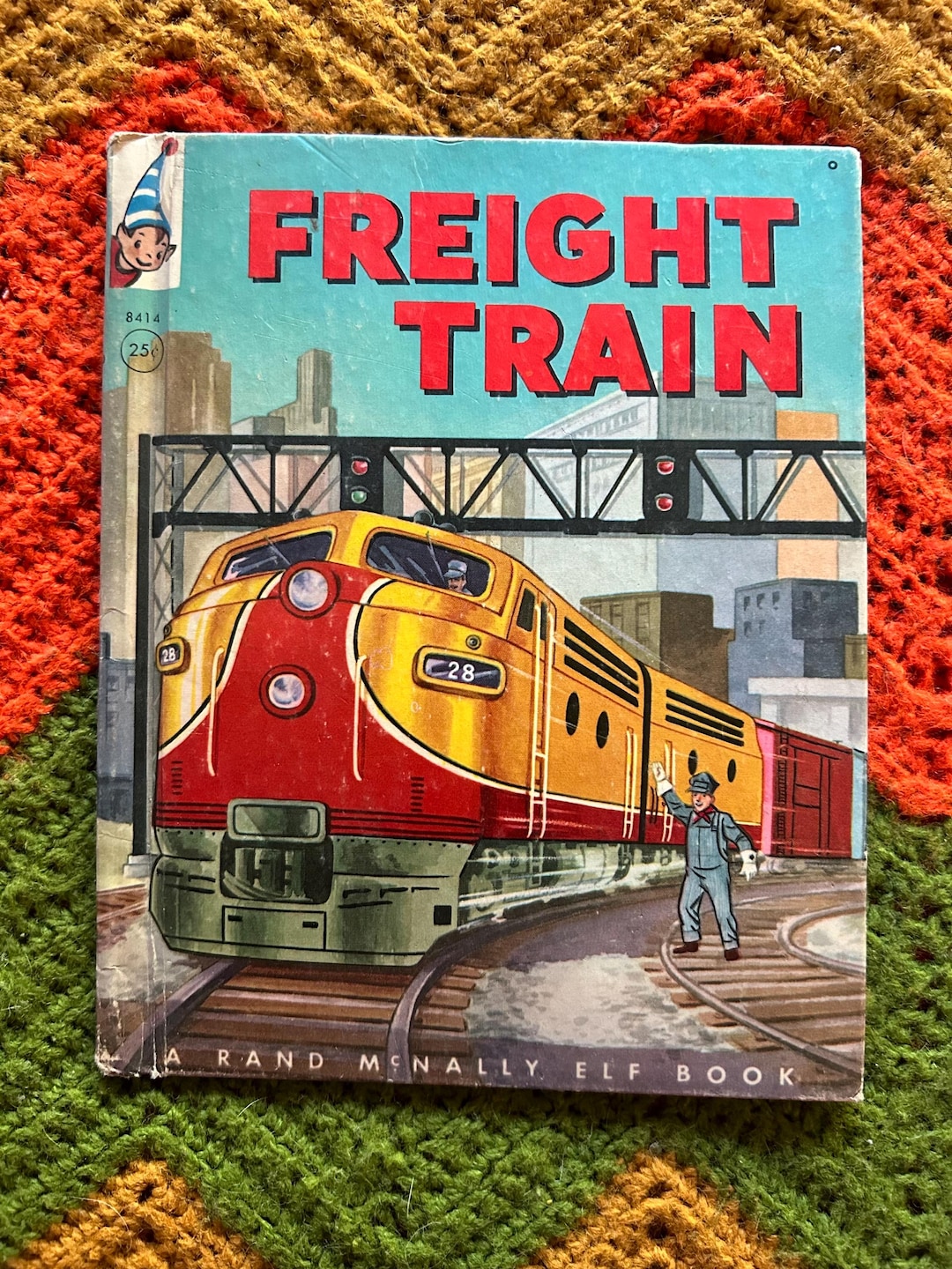 Vintage 1956 "freight Train" A Rand Mcnally Elf Book Children's ...