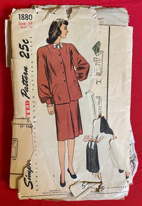 Simplicity Pattern 1880