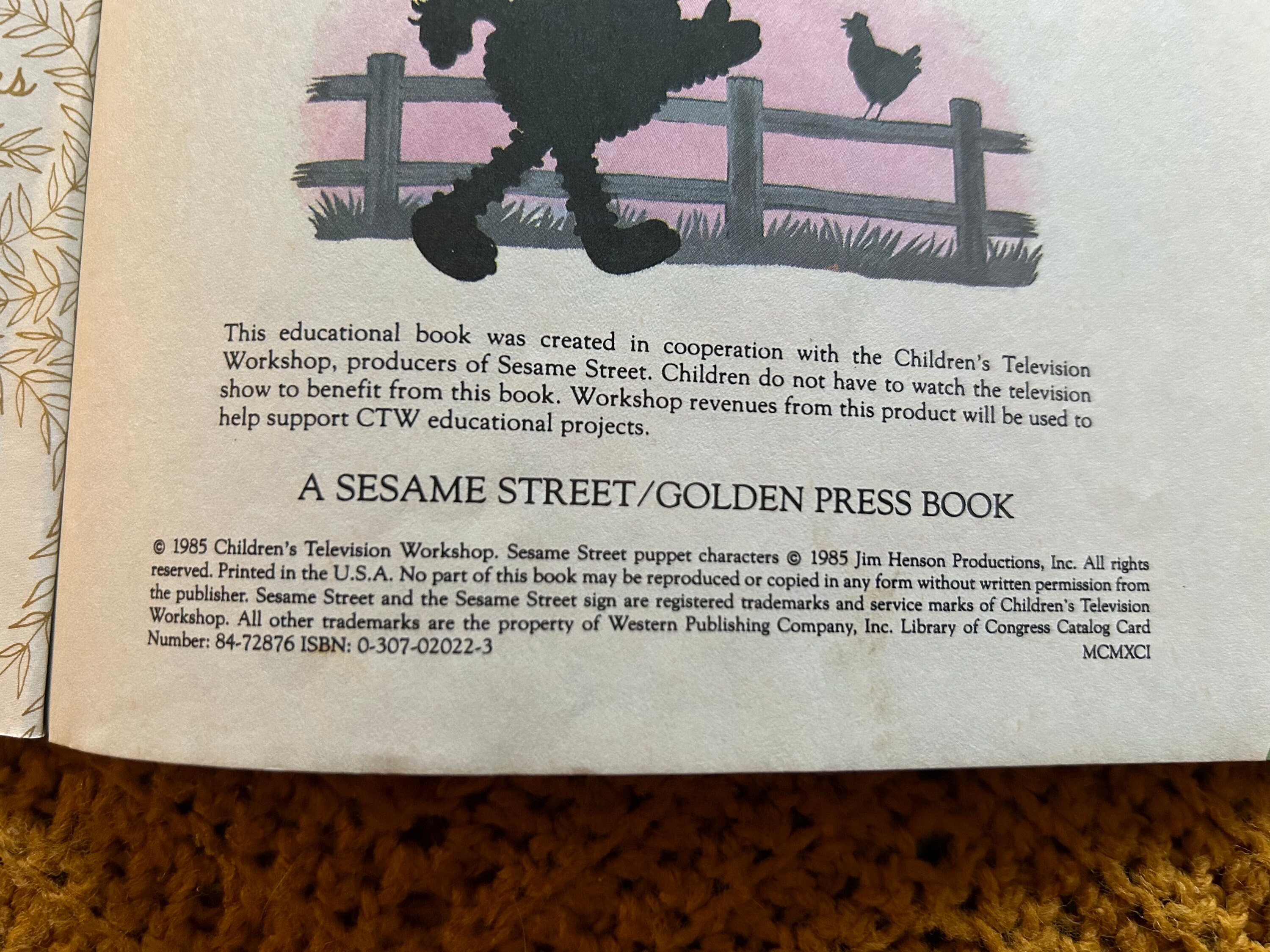 Vintage 1985 Big Bird's Day on the Farm Little Golden Book Sesame ...