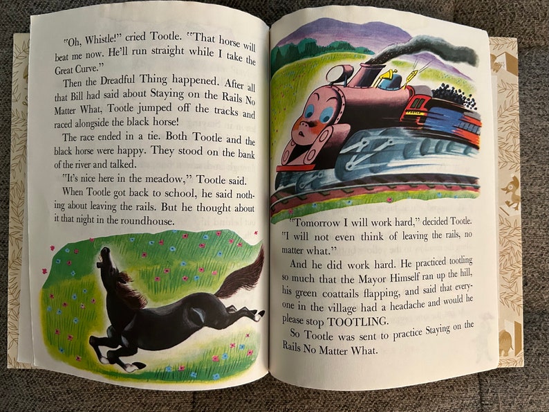 Vintage 1987 a Little Golden Book “tootle” by Gertrude Crampton ...