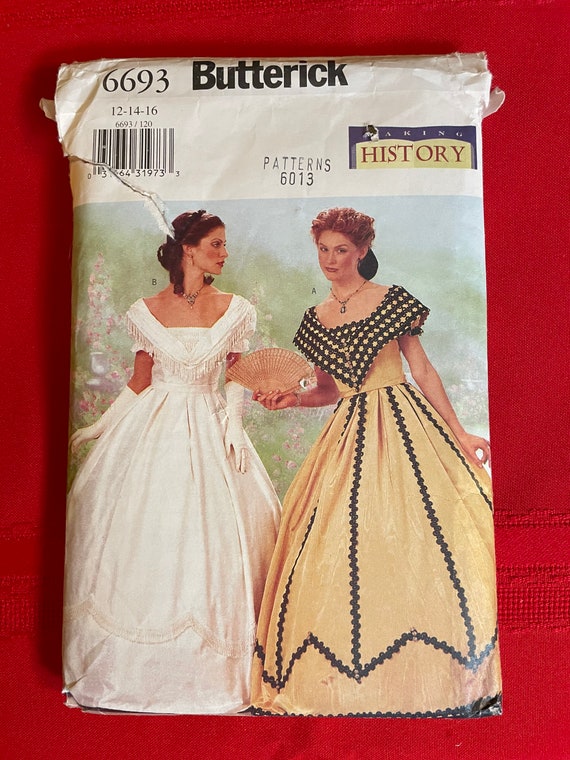 Vintage 2000 Butterick Making History Sewing Pattern 6693 | Etsy