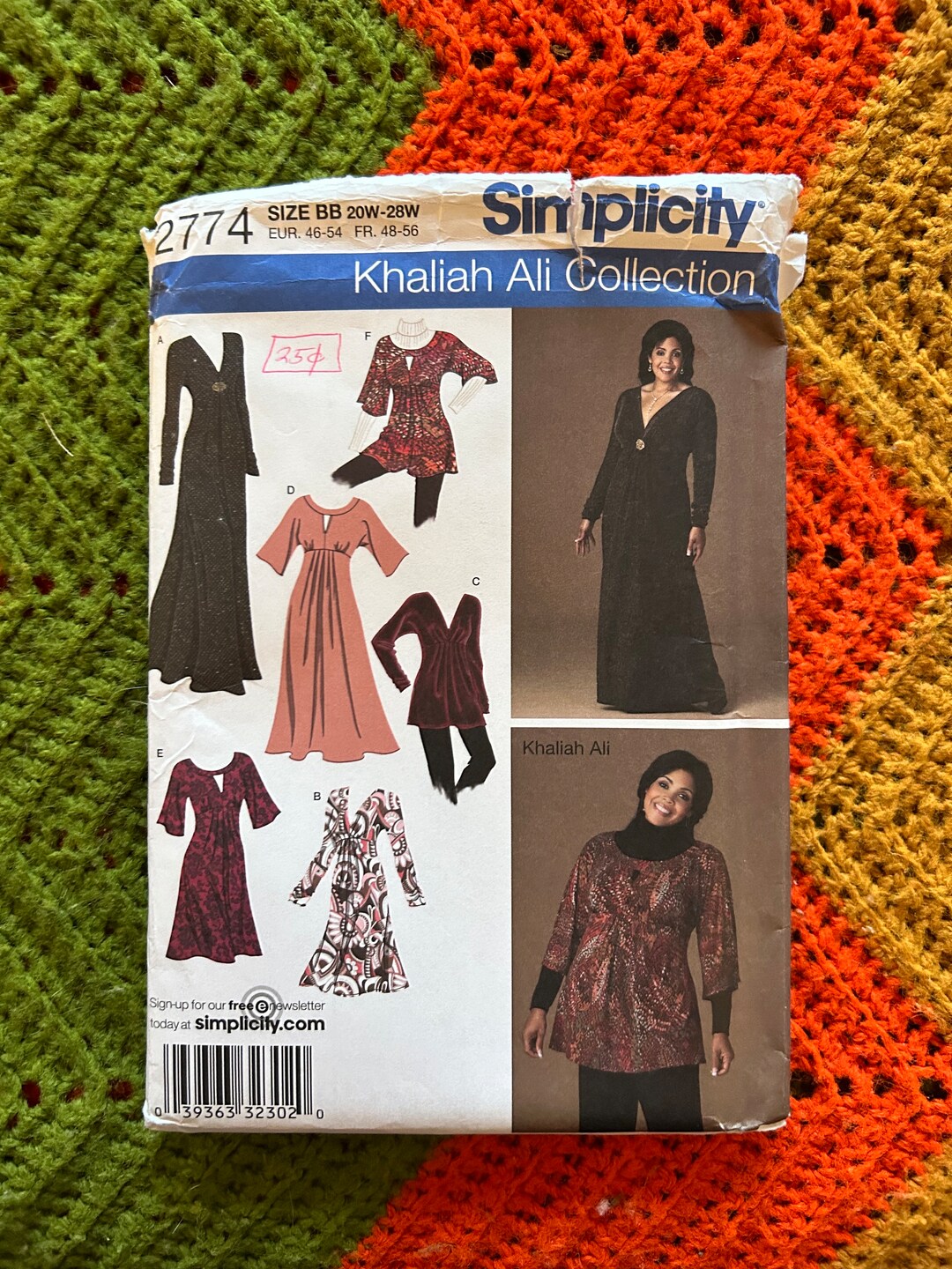 2008 Simplicity Khaliah Ali Collection Sewing Pattern 2774 Women's Knit ...
