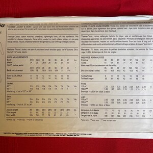 Vintage 1991 Simplicity Easy Pattern 7368 Misses' Collarless Jacket ...
