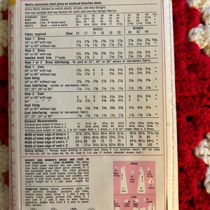 Vintage 1972 Simplicity Sewing Pattern 5351 Misses' Dress & Coat in 2 ...