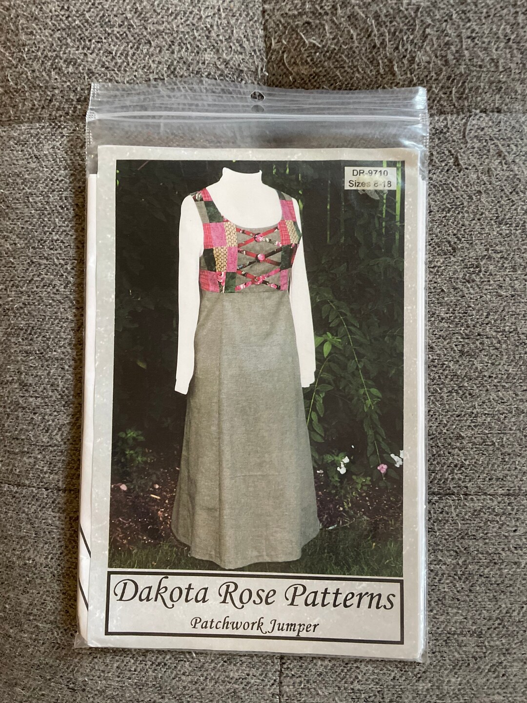 Vintage 1997 Dakota Rose Patterns DR-9710 Patchwork Jumper Sizes 8-18 ...