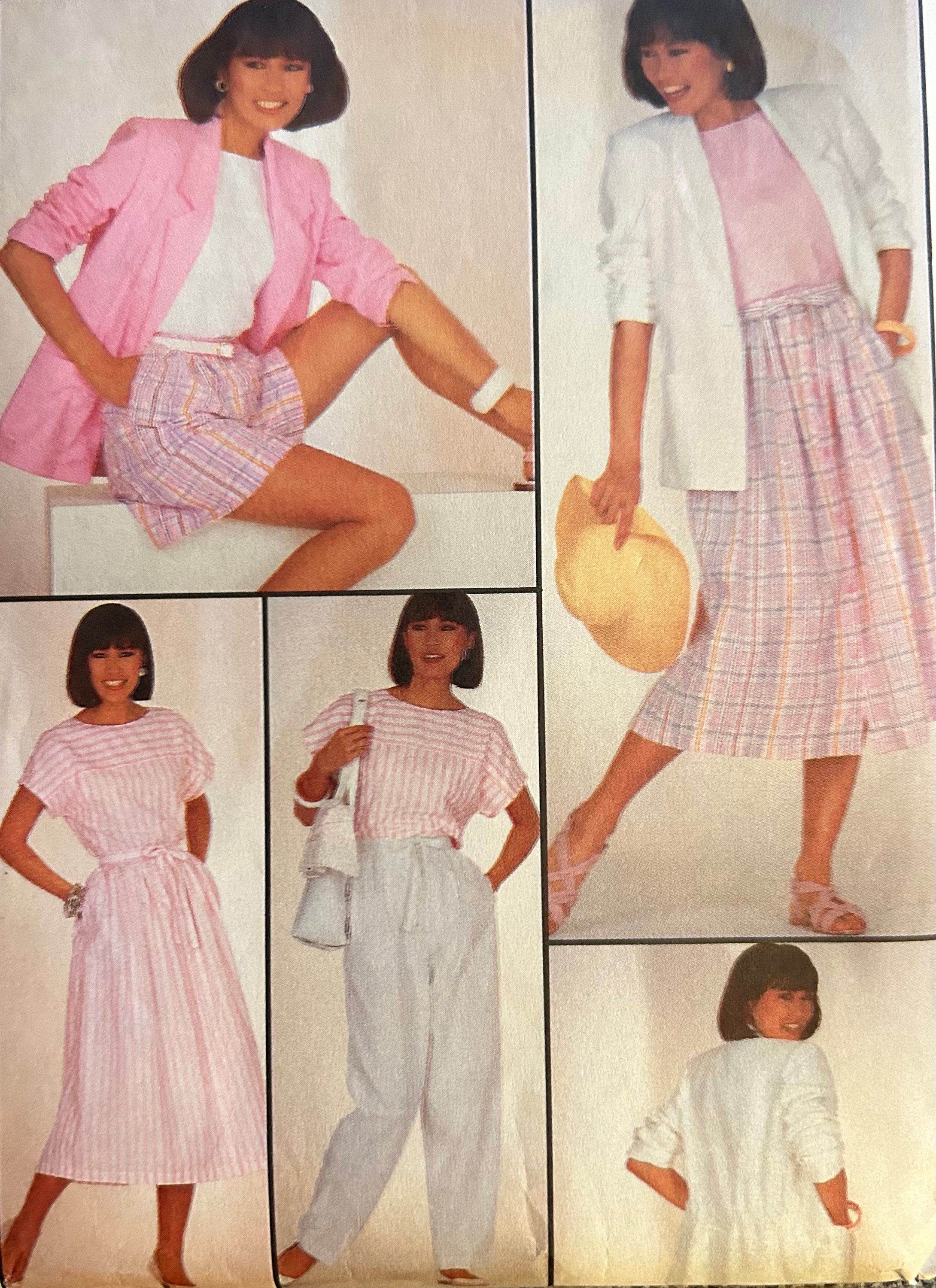 Vintage 1986 Simplicity Sewing Pattern 7490 Misses' Go Everywhere Pants ...