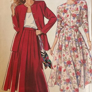 Vintage 1991 Simplicity Easy Pattern 7368 Misses' Collarless Jacket ...