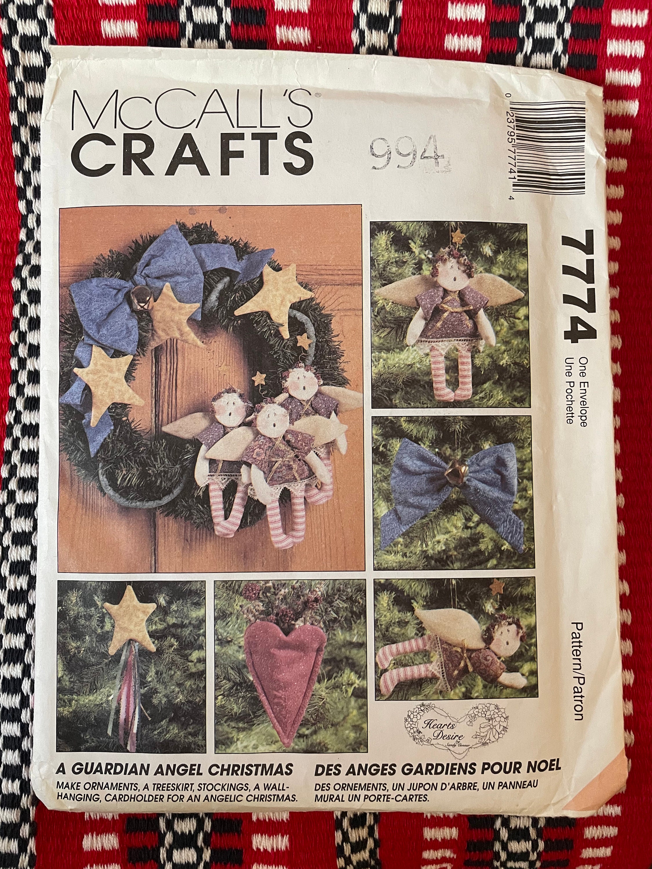 Vintage Mccall's Crafts Sewing Pattern 7774 