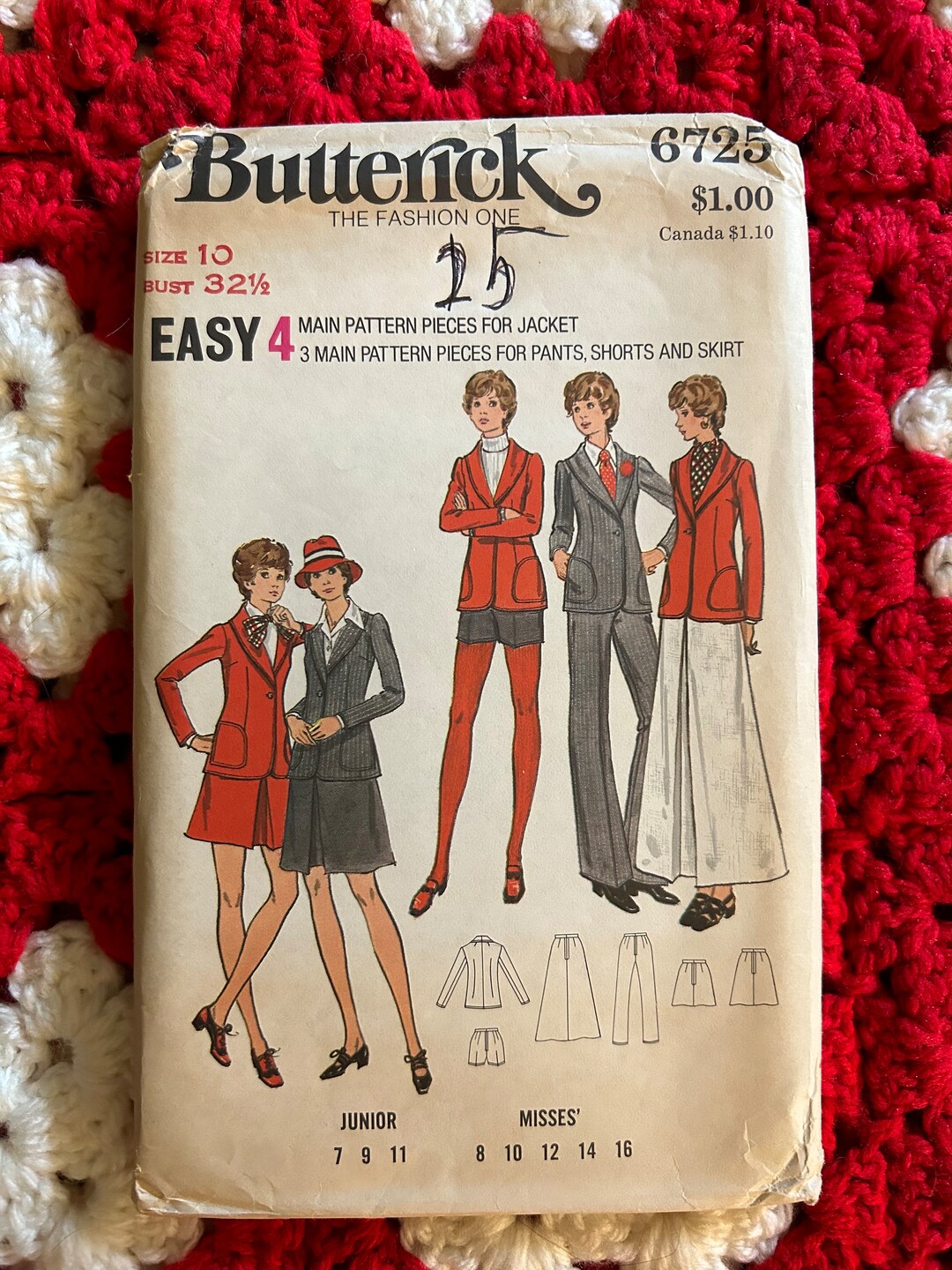 Vintage 1971 Butterick Sewing Pattern 6725 Women's Jacket, Long or ...