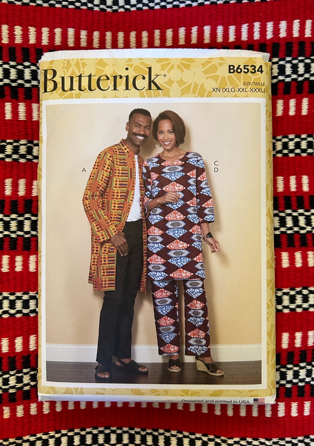 2021 Butterick Sewing Pattern B6534 Misses' & Men's Coat, Tunic and ...