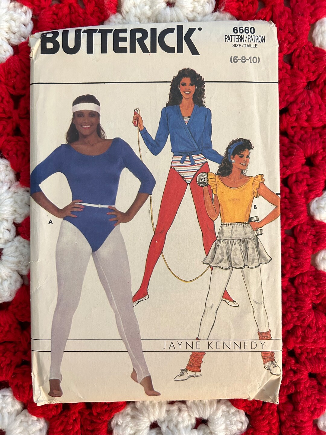 Vintage 1980's Butterick Sewing Pattern 6660 Misses' Jayne Kennedy Body ...