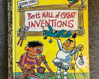 1972 Berts Hall of Great Inventions Little Golden Book Muppets Sesame ...