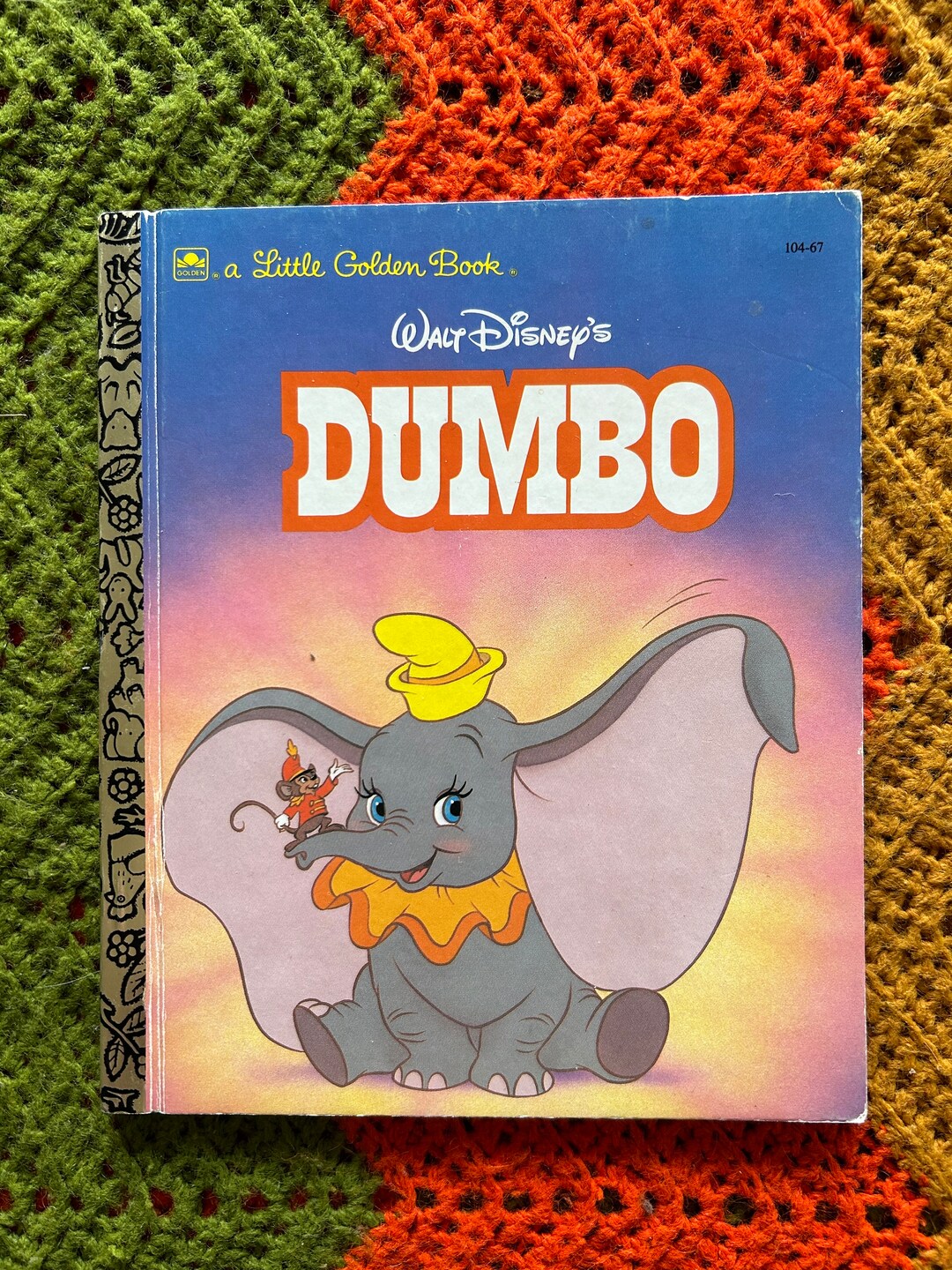 Vintage 1988 Walt Disney’s DUMBO Little Golden Book Classic Kids Book ...
