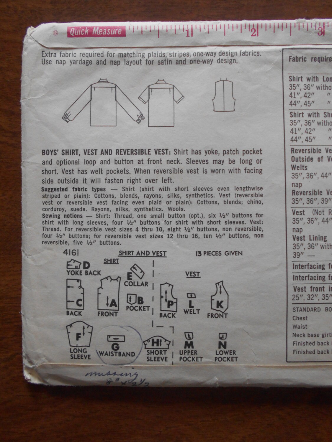 Vintage 1950's Simplicity Sewing Pattern 4161 Boys' - Etsy