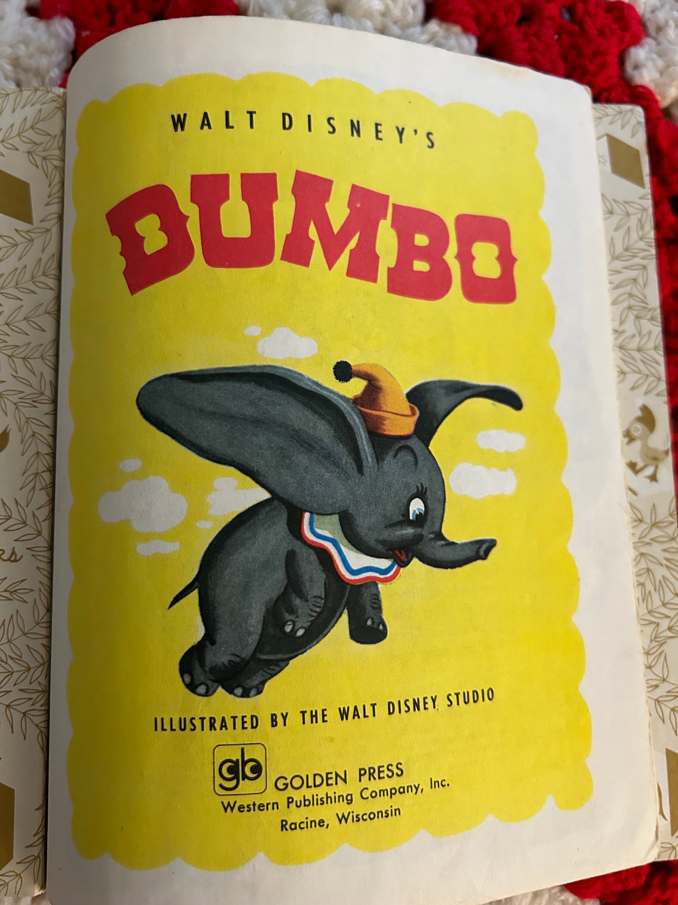 Vintage 1980 Walt Disney’s DUMBO Little Golden Book Illustrated by the ...
