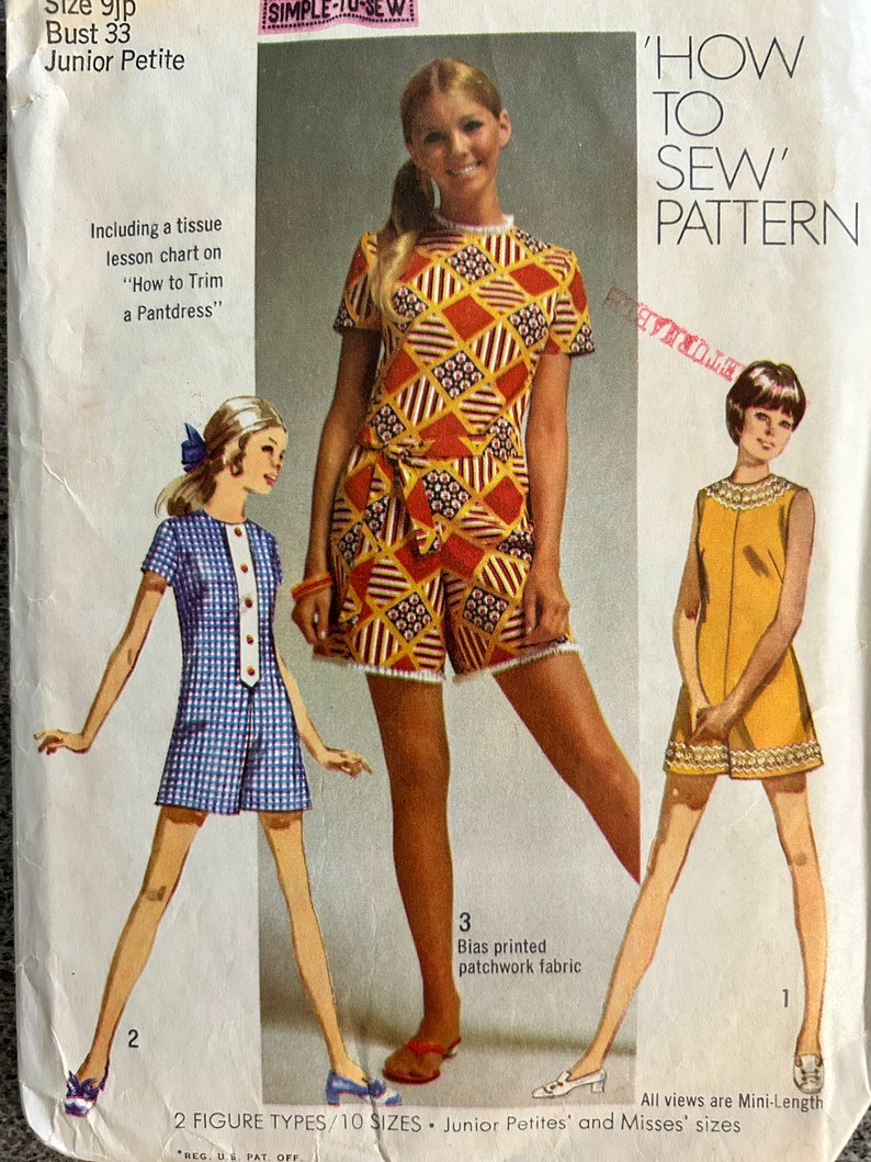 Vintage 1969 Simplicity how to Sew Pattern 8667 - Etsy