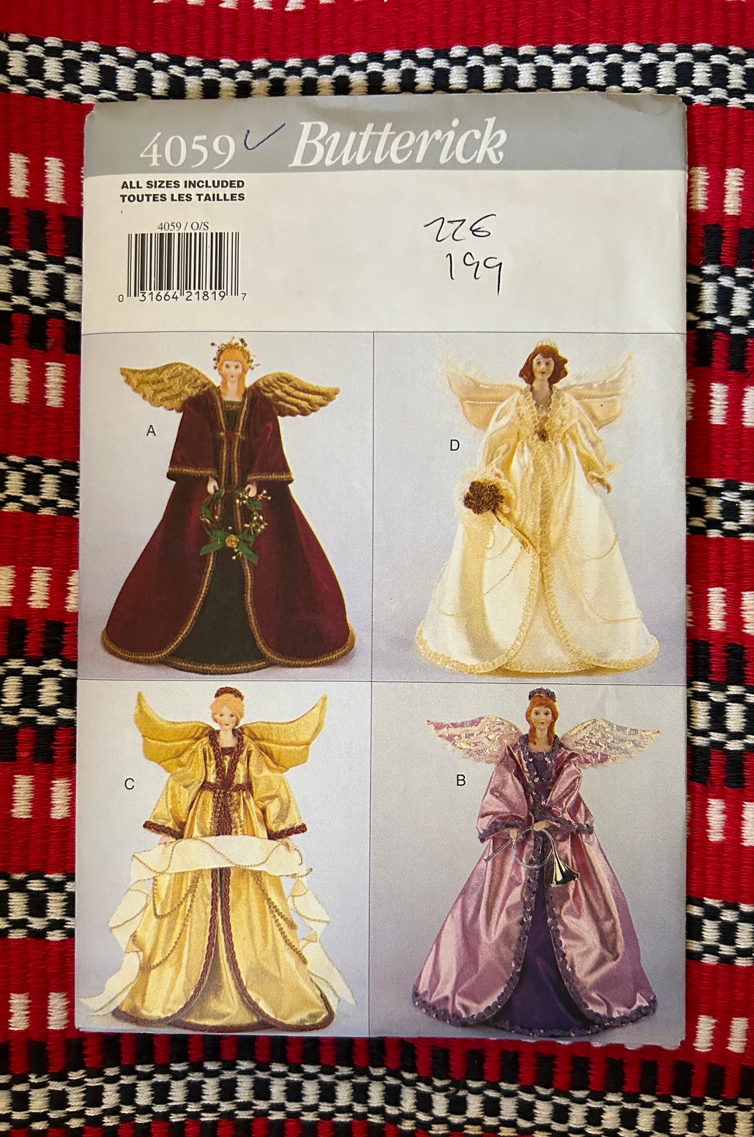 Vintage 1990's Butterick Sewing Pattern 4059 Collectible Decorative ...