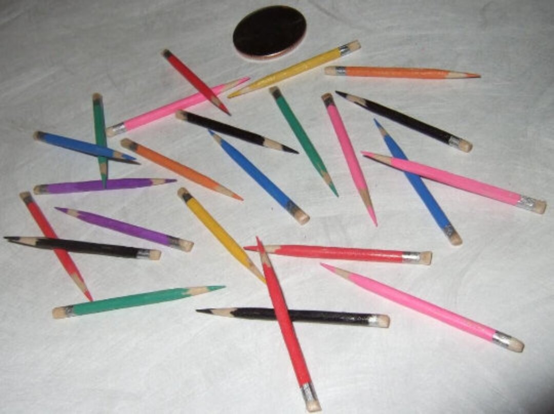 All New Miniature Mini Pencils 1" Scale LOT of 20 "colored" Barbie ...