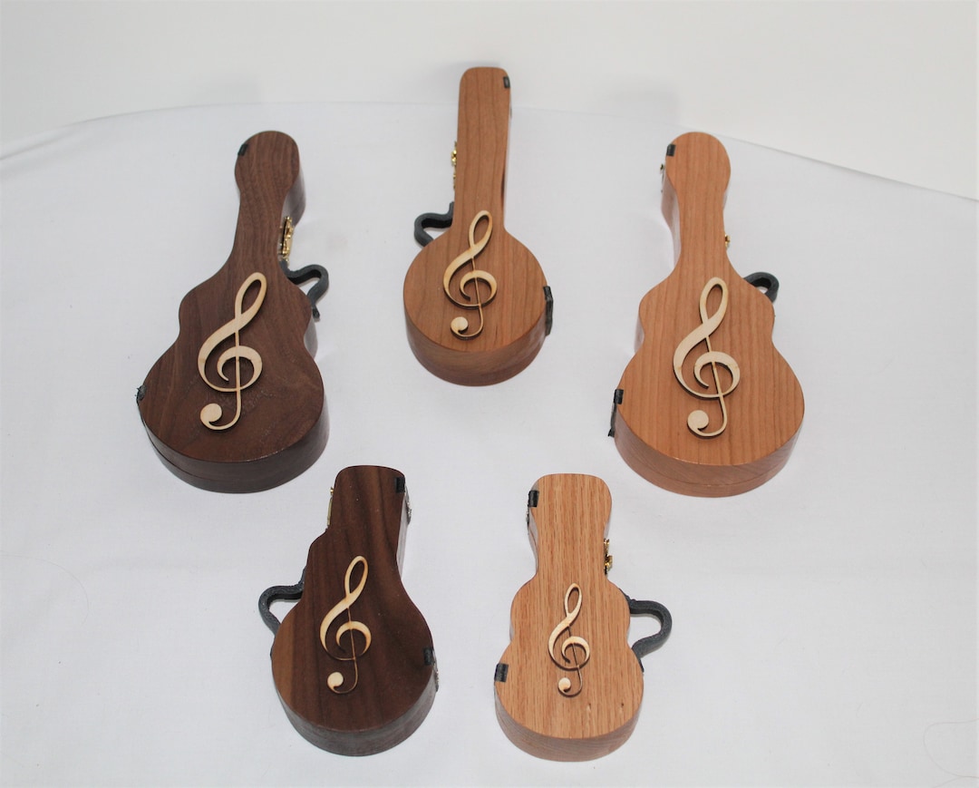 Guitar, Banjo, Uke, Mando Pick Case Pick Boxes for Musician Gift for ...