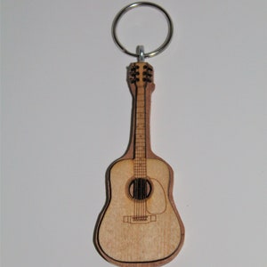 Guitar Banjo Mandolin Dobro Ukulele Fiddle Key/fob Ring; Handcrafted ...