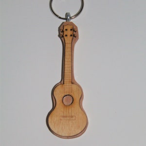 Guitar Banjo Mandolin Dobro Ukulele Fiddle Key/fob Ring; Handcrafted ...