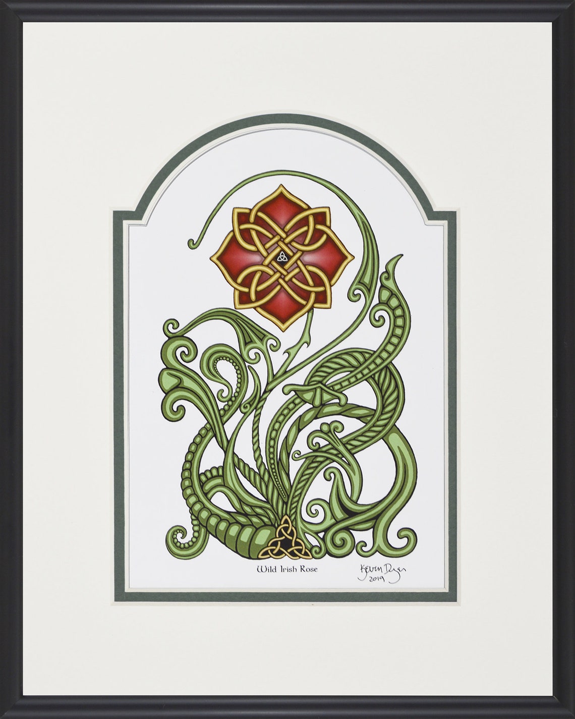 Wild Irish Rose Framed Digital Art Print 8 X 10 - Etsy