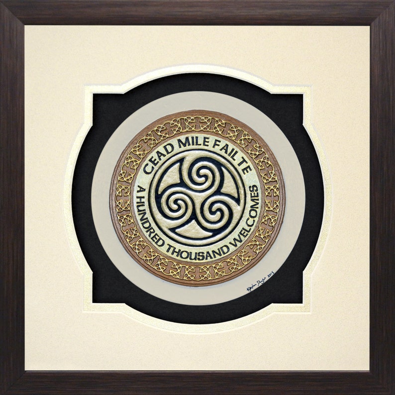 Cead Mile Failte Cast Paper Irish home blessing Celtic | Etsy
