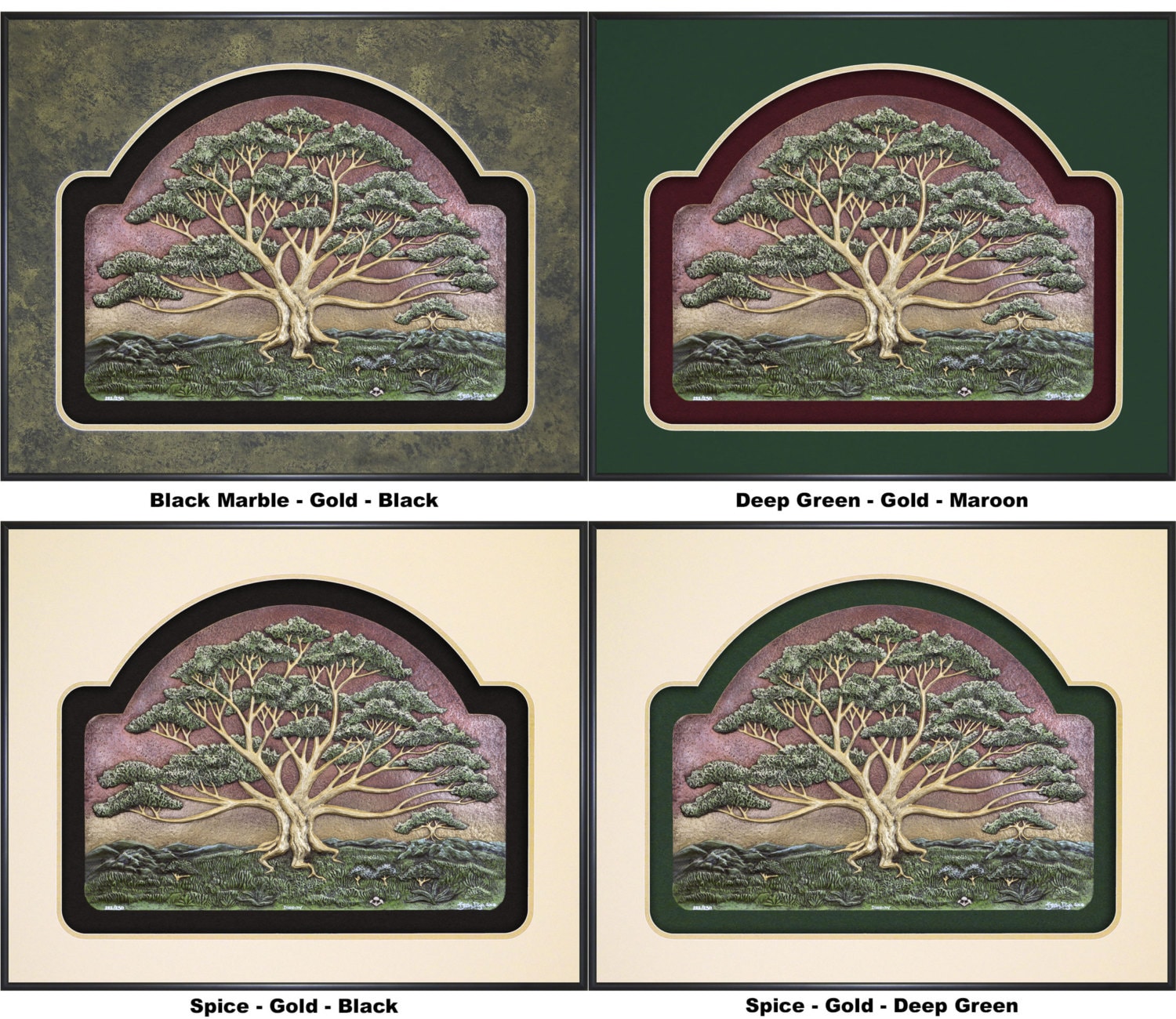 Dignity - Cast Paper - Large - Tree - Green - Spreading Oak - Landscape ...