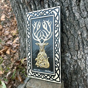 Celtic Stag - Kevin Dyer Cast Paper - Bronze Age Ancient Design ...
