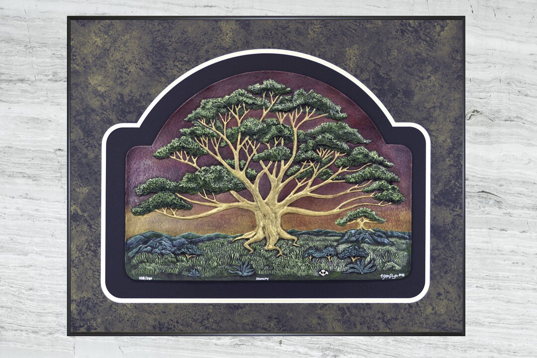 Dignity - Cast Paper - Large - Tree - Green - Spreading Oak - Landscape ...