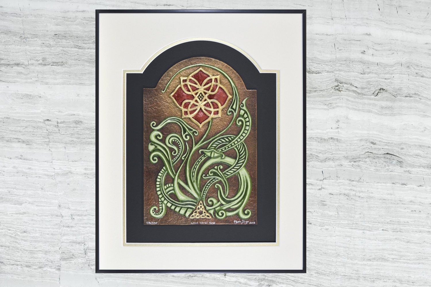 Wild Irish Rose Cast Paper Irish Art Celtic Flower - Etsy Canada