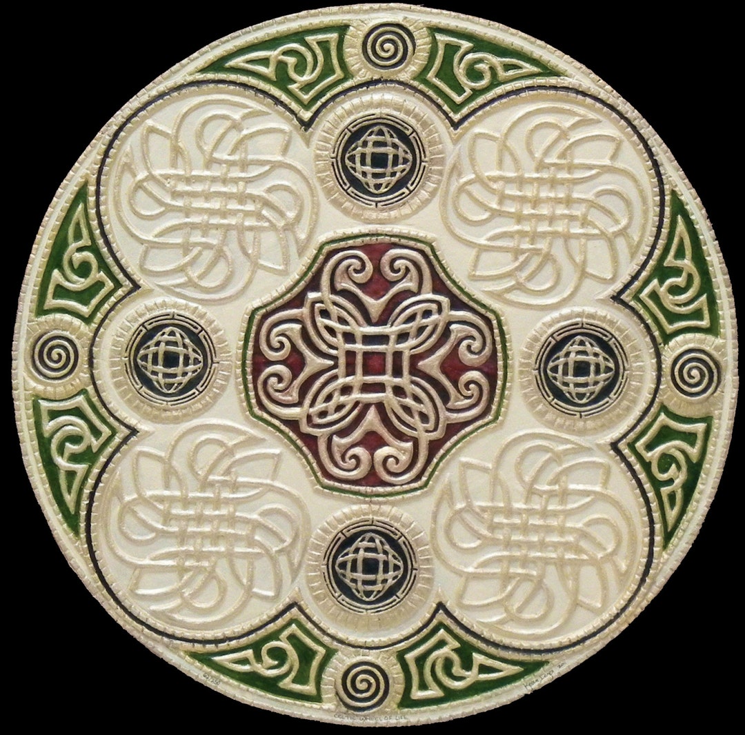Celtic Wheel of Life - Cast Paper - Irish Art - Celtic Art - Scottish ...