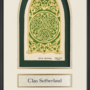 Personalized Celtic House Blessing - Hand Painted Cast Paper ...