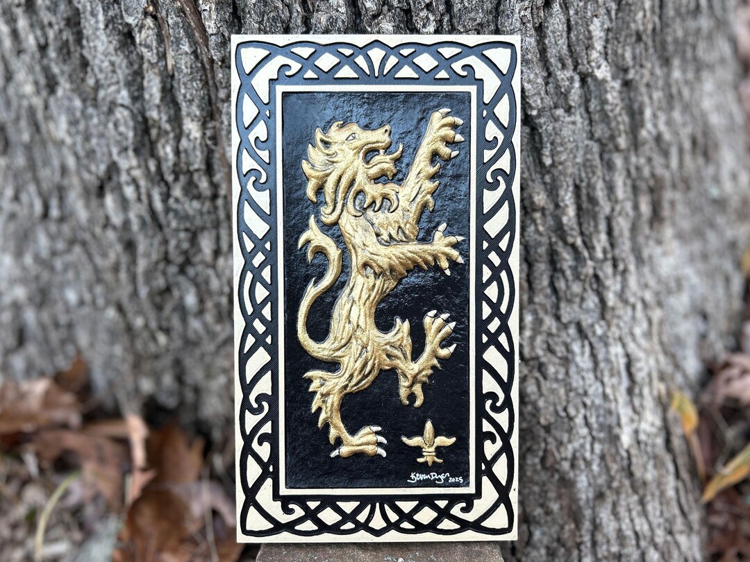 Rampant Lion - Cast Paper by Kevin Dyer - Emblem of Scotland Scottish ...