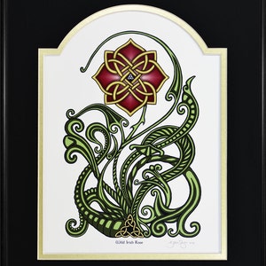 Wild Irish Rose – Framed Digital Art Print - 11" X 14" - Irish Gift ...