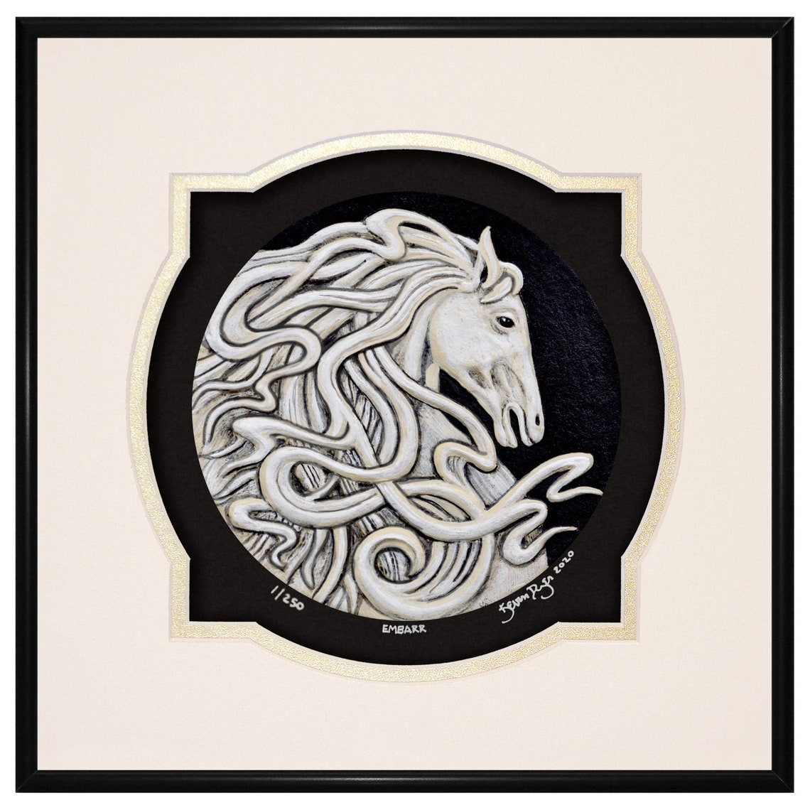 Embarr of the Flowing Mane Cast Paper Celtic Mythology | Etsy