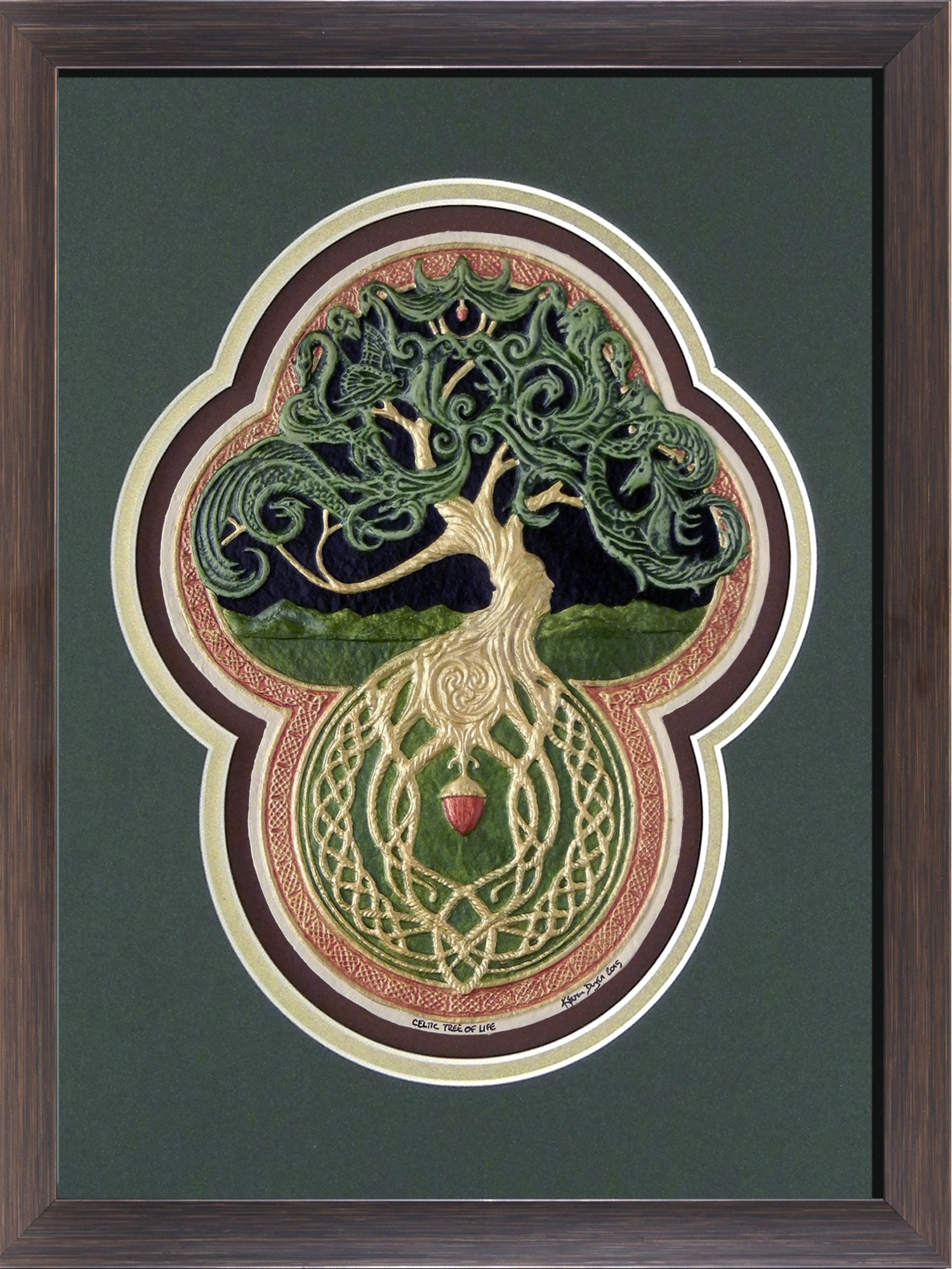 Celtic Tree of Life- Cast Paper