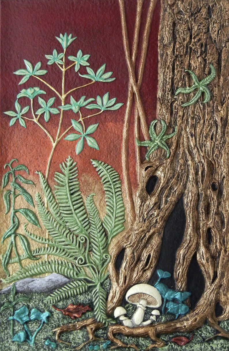 Back to Garden - Cast Paper - Nature - Tree - Wall Art - Canvas ...